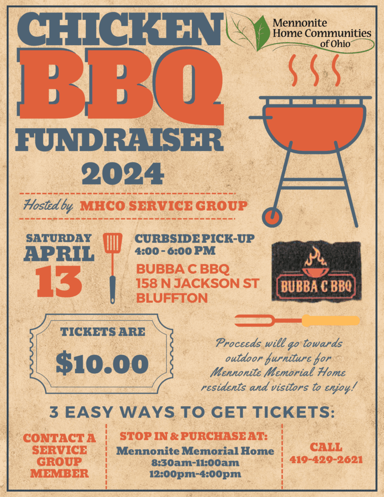 MHCO Service Group Chicken BBQ Fundraiser - Mennonite Home Communities ...
